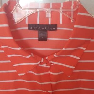attention | Tops | Nwot Attention Striped Button Down Shirt | Poshmark